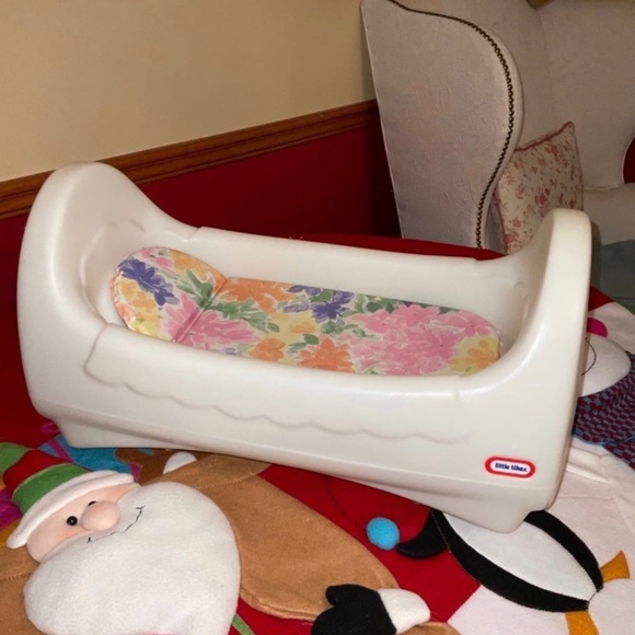 Fisher-Price | Toys | Little Tikes Rocking Cradle Bassinet For Dolls ...